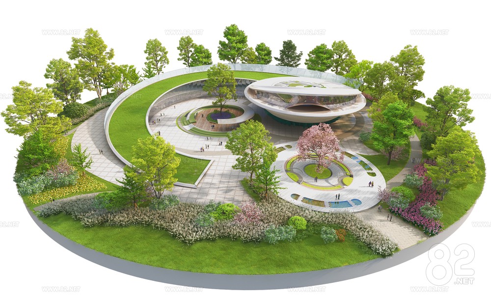 Garden landscape | 3Ds Max(.max) - 82Models