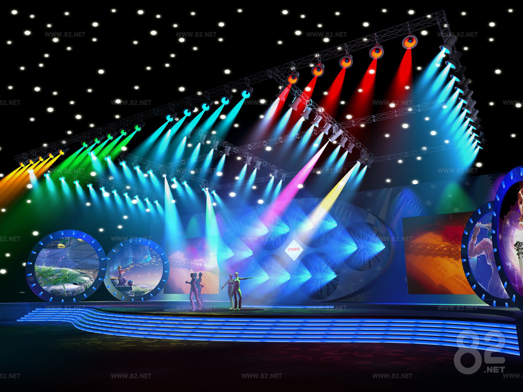 Modern Activity Stage | 3Ds Max(.max) - 82Models