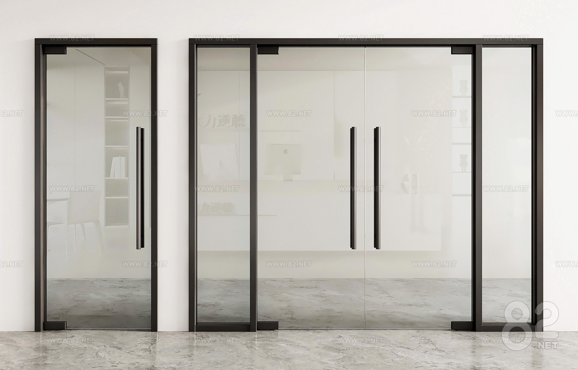 glass door su mold | SketchUp(.skp) - 82Models