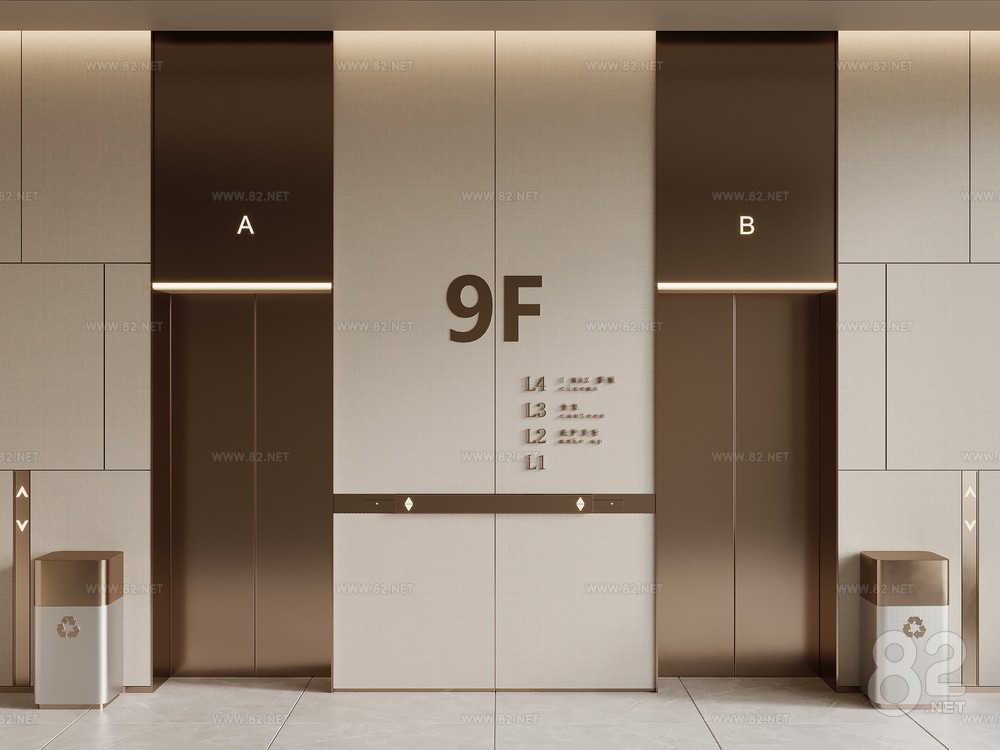 Elevator Hall Elevator | 3Ds Max(.max) - 82Models