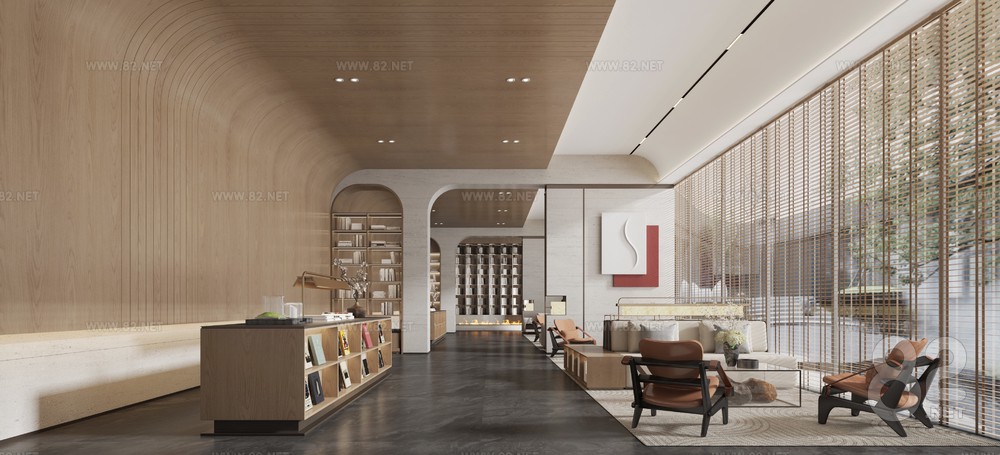 Office Lobby Lounge | SketchUp(.skp) - 82Models