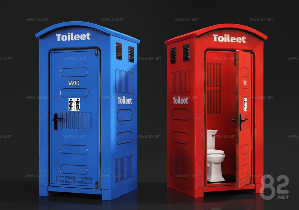 Public Toilet Mobile Toilet | 3Ds Max(.max) - 82Models