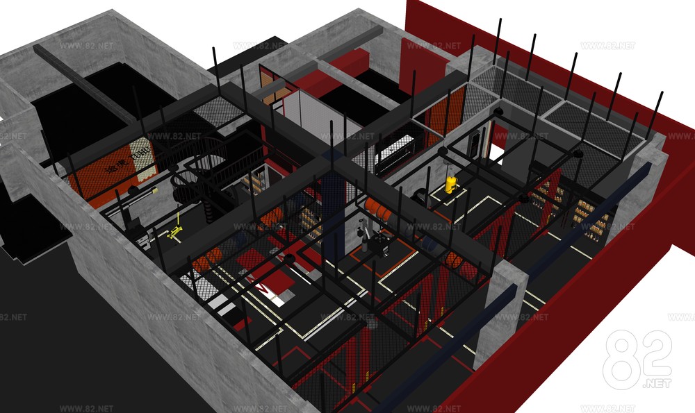 Auto Repair Shop Auto Repair Shop | SketchUp(.skp) - 82Models