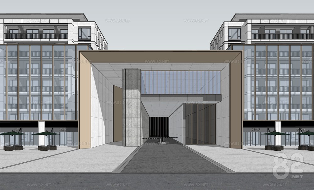underground garage entrance Sketchup Model | SketchUp(.skp) - 82Models