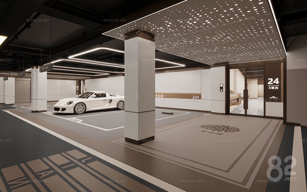 Underground Garage Parking | SketchUp(.skp) - 82Models
