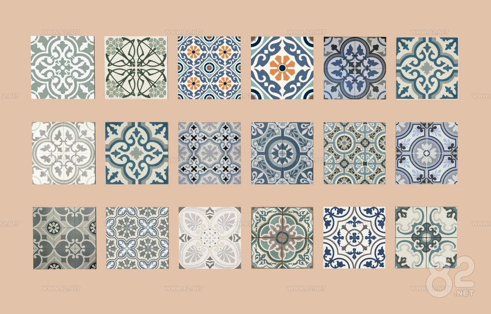 modern stone parquet floor tile tile | SketchUp(.skp) - 82Models