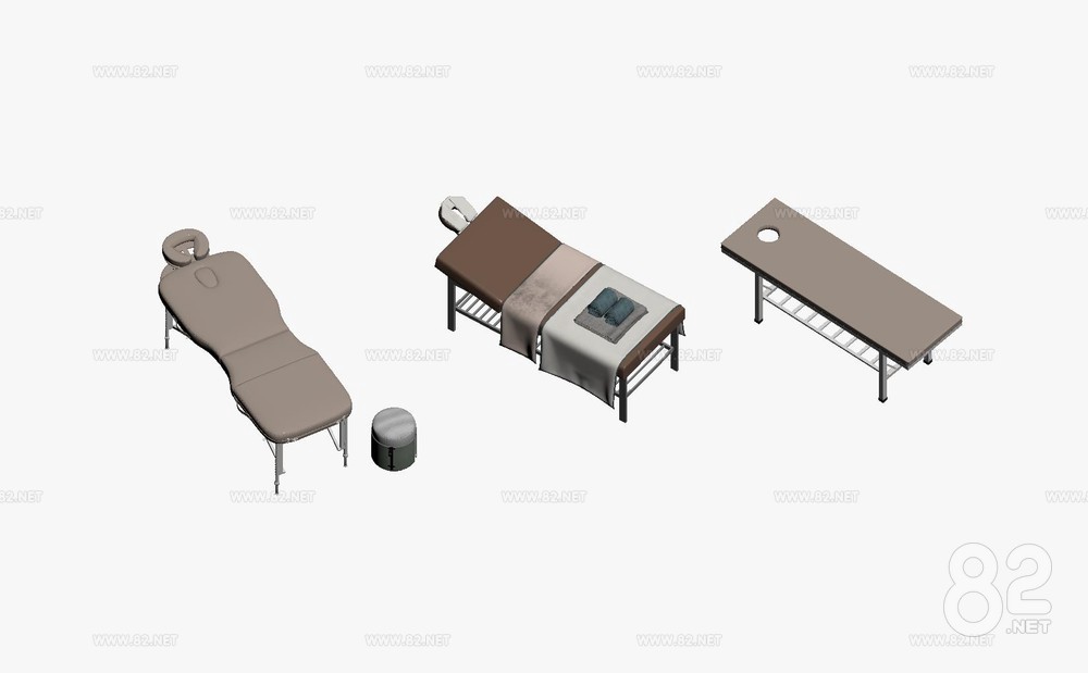massage bed beauty bed shampoo bed | SketchUp(.skp) - 82Models