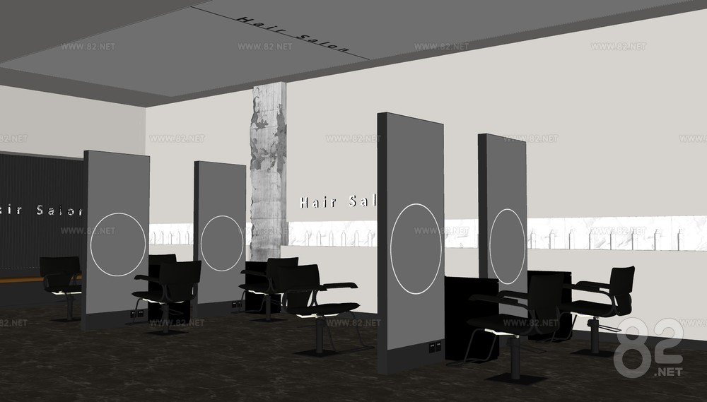 beauty salon Sketchup Model | SketchUp(.skp) - 82Models