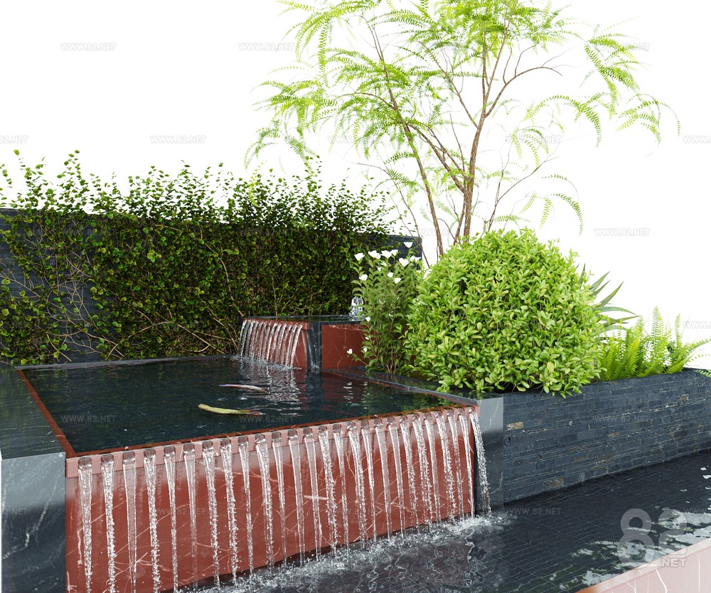 Waterscape Plant Landscape | 3Ds Max(.max) - 82Models
