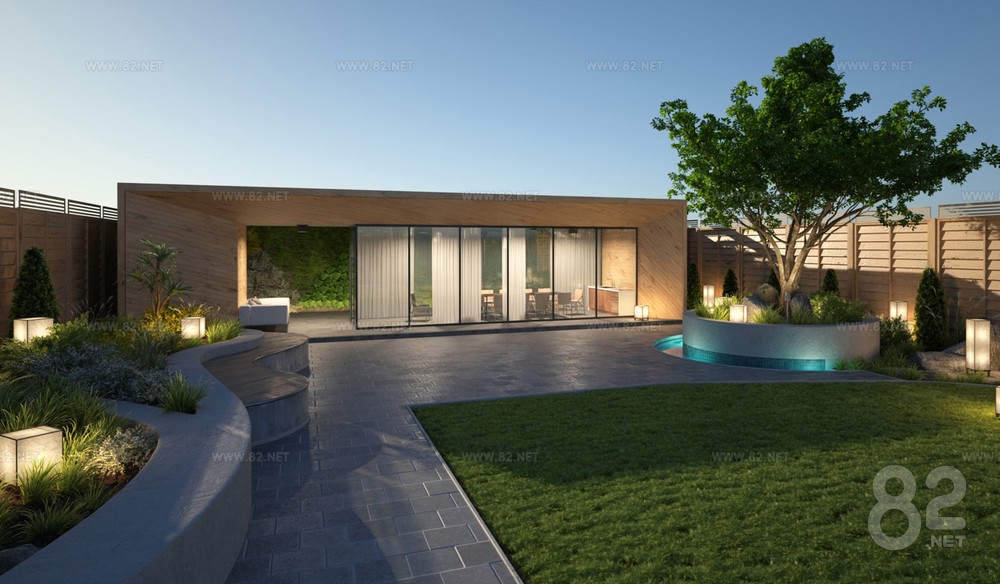yard garden free 3D Model | 3Ds Max(.max) - 82Models