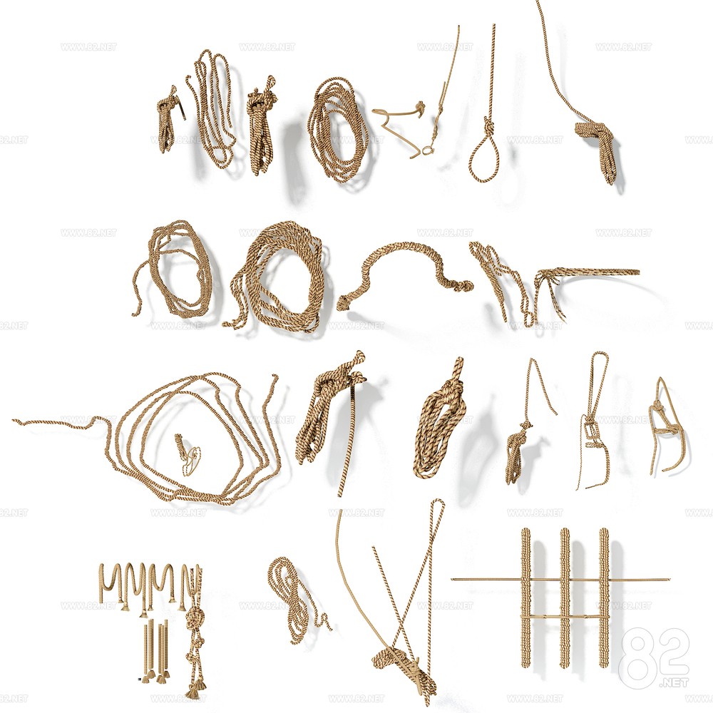 rope hemp rope | 3Ds Max(.max) - 82Models