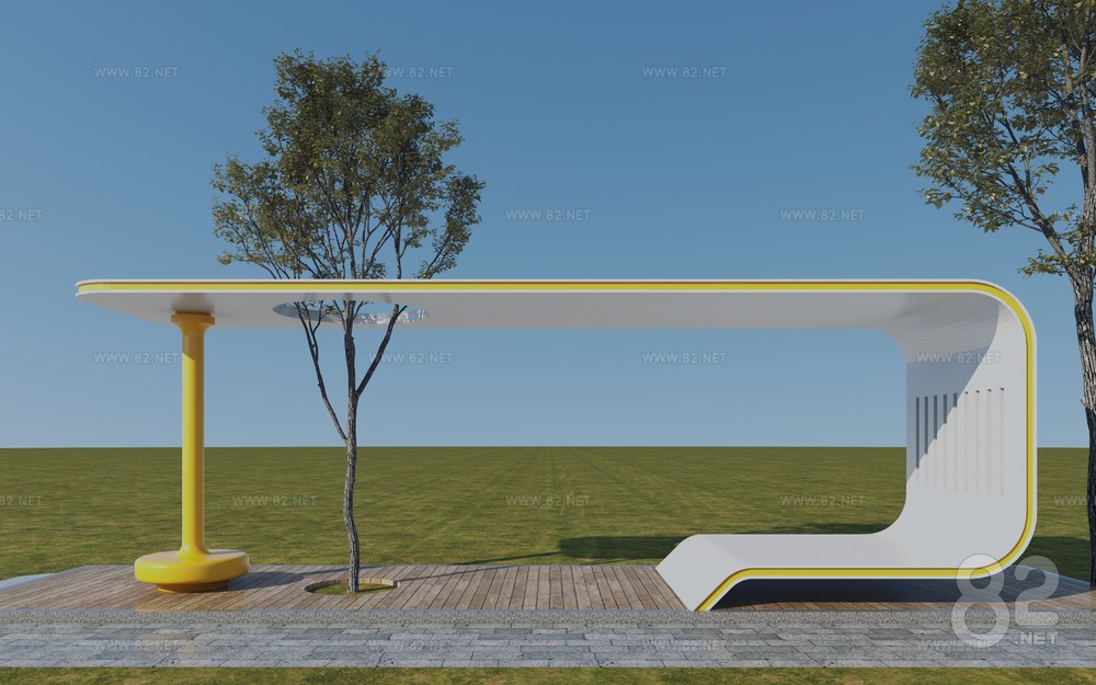 Landscape gallery gallery pavilion rest pavilion | 3Ds Max(.max) - 82Models