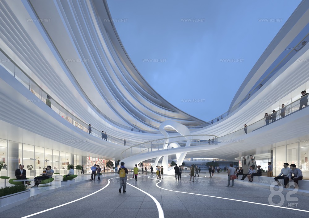 Commercial Center Mall Atrium | 3Ds Max(.max) - 82Models