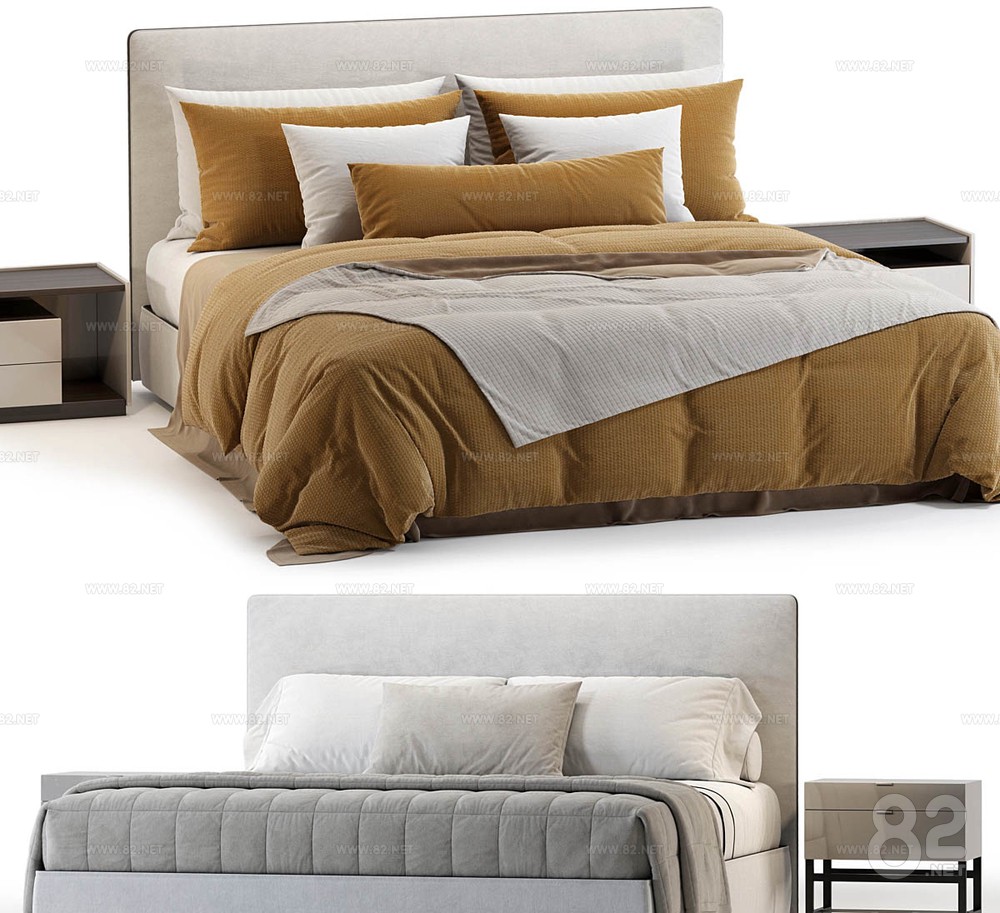 Double bed free | 3Ds Max(.max) - 82Models