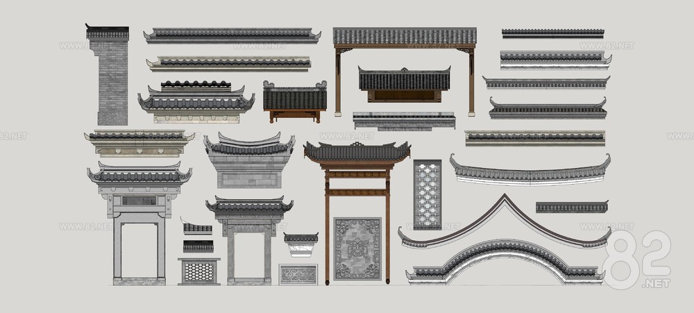 Eaves Cornice Tile Roof | SketchUp(.skp) - 82Models