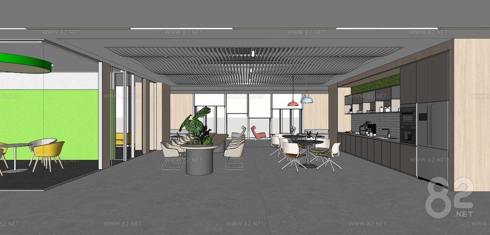 Tea Room Leisure Area Negotiation Area | SketchUp(.skp) - 82Models