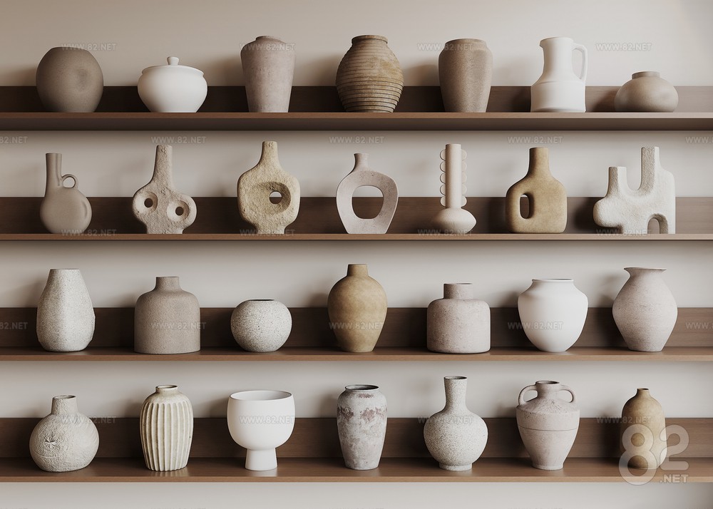 ceramic pottery jar | 3Ds Max(.max) - 82Models