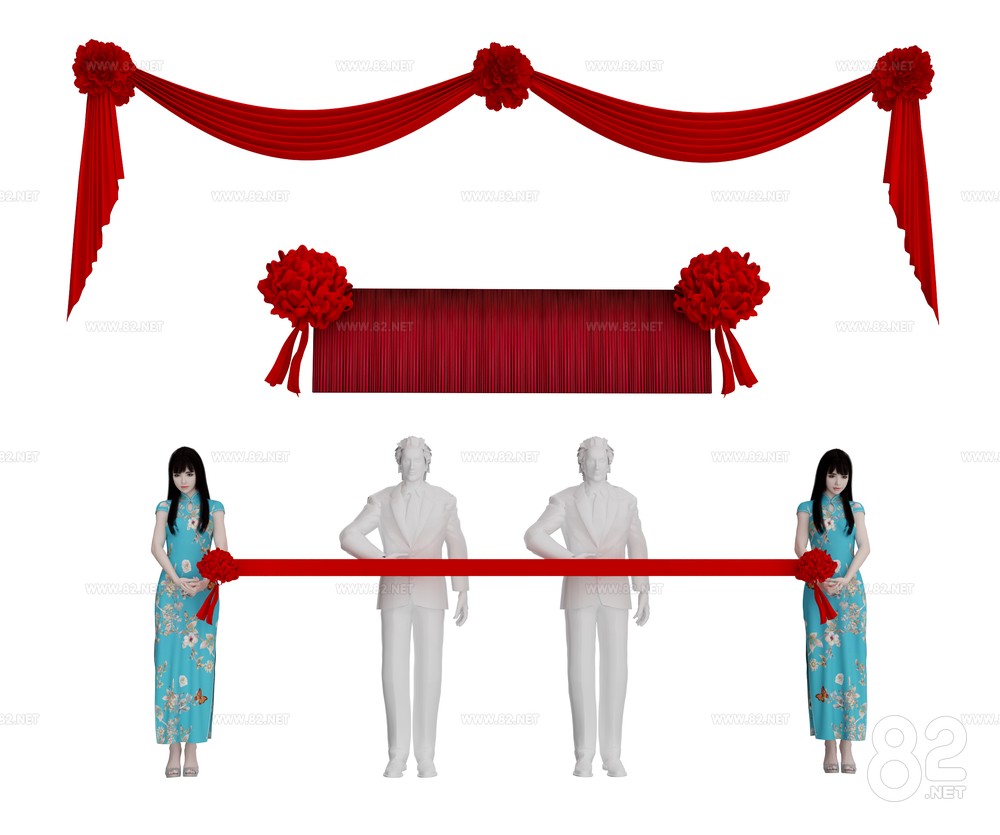 Flower ball ribbon | SketchUp(.skp) - 82Models