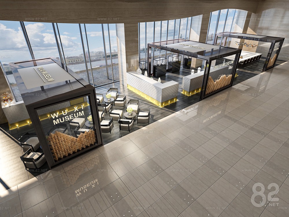 Exhibition Hall Free | 3Ds Max(.max) - 82Models