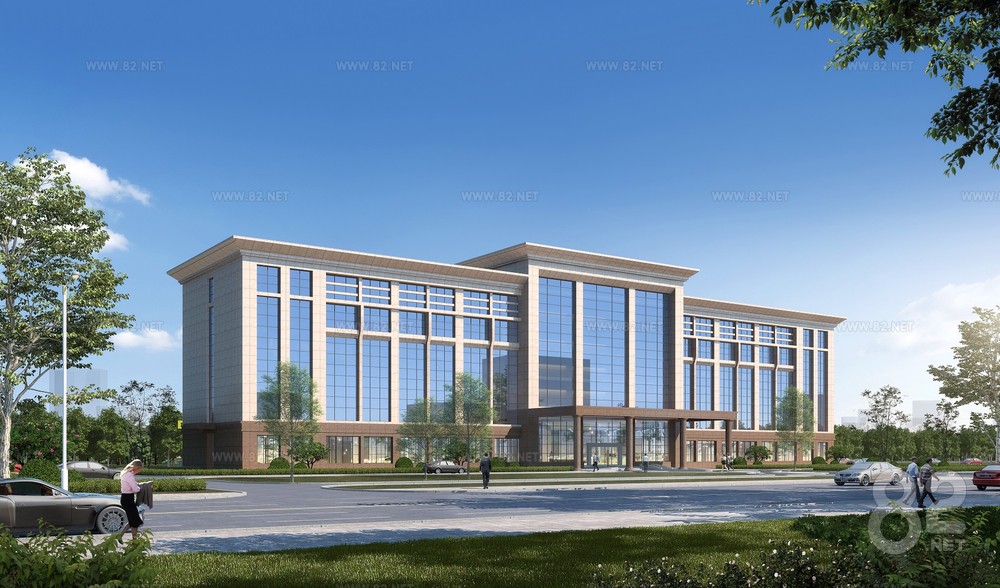 Office building appearance free | 3Ds Max(.max) - 82Models