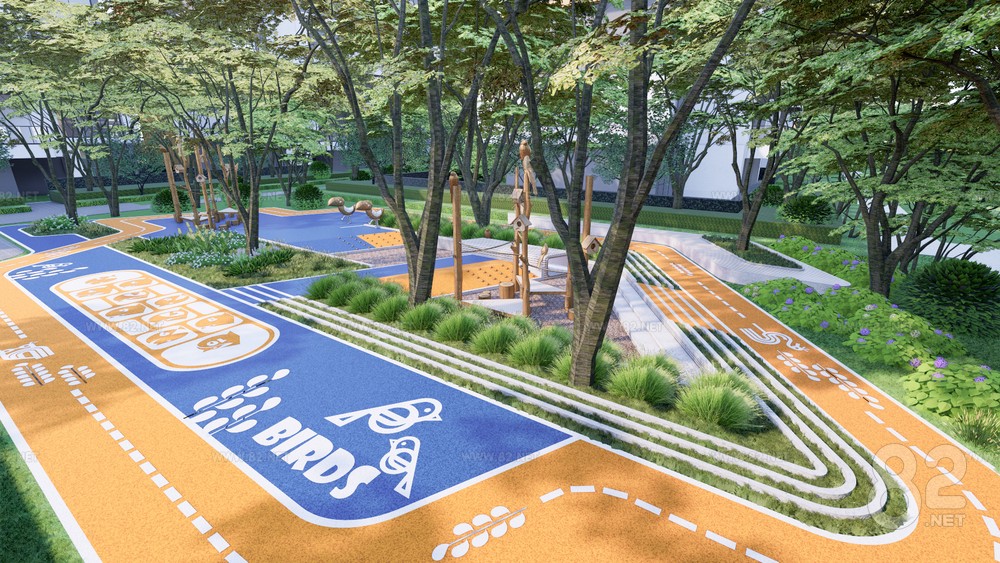 Plastic field under the forest rest | SketchUp(.skp) - 82Models