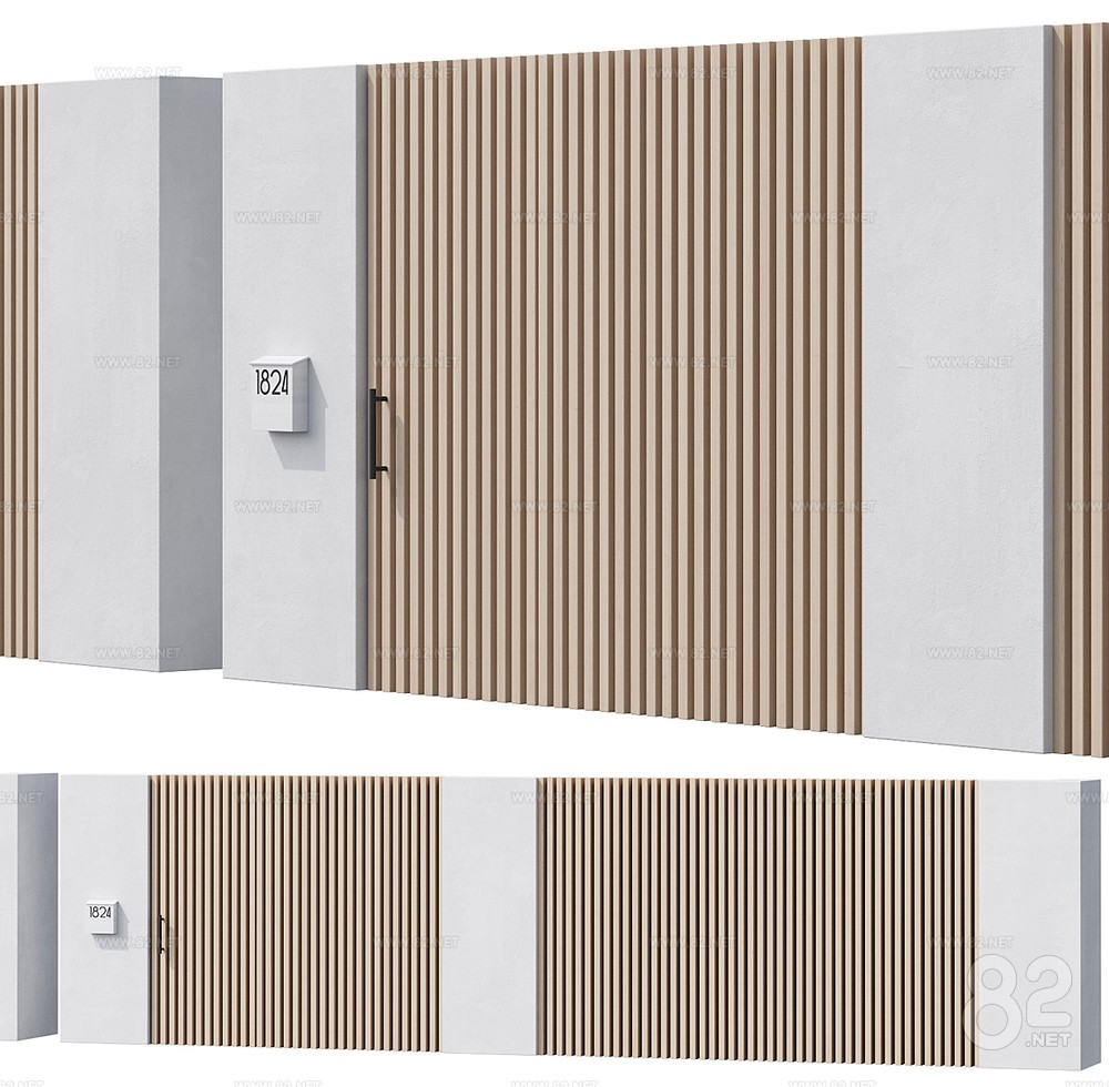 Courtyard gate Entrance gate | 3Ds Max(.max) - 82Models