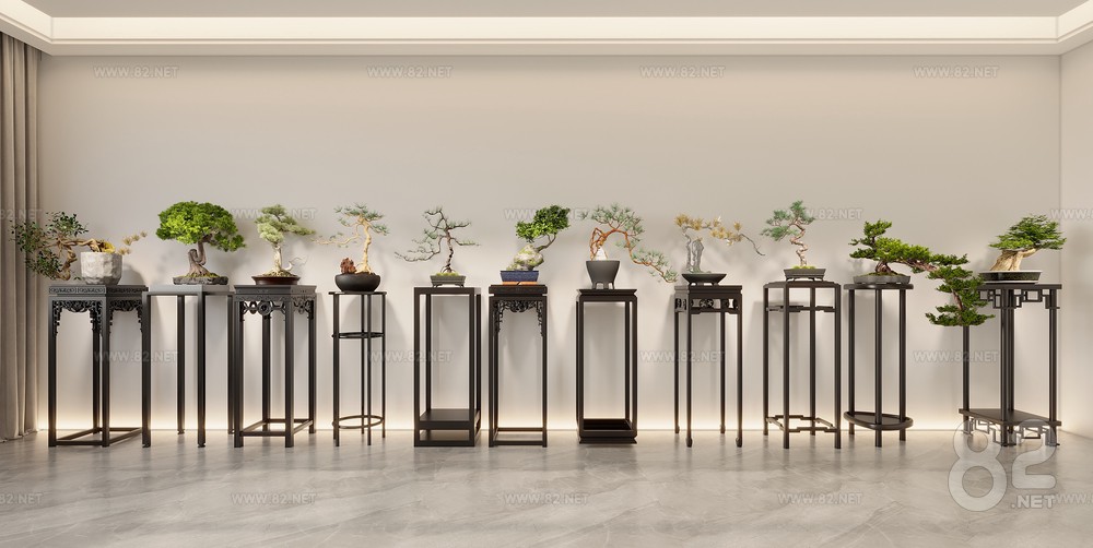 Pine potted plant | 3Ds Max(.max) - 82Models