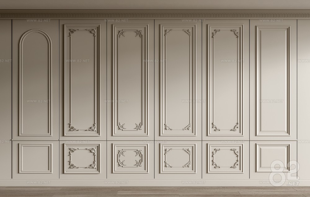 Gypsum Line Panel | SketchUp(.skp) - 82Models