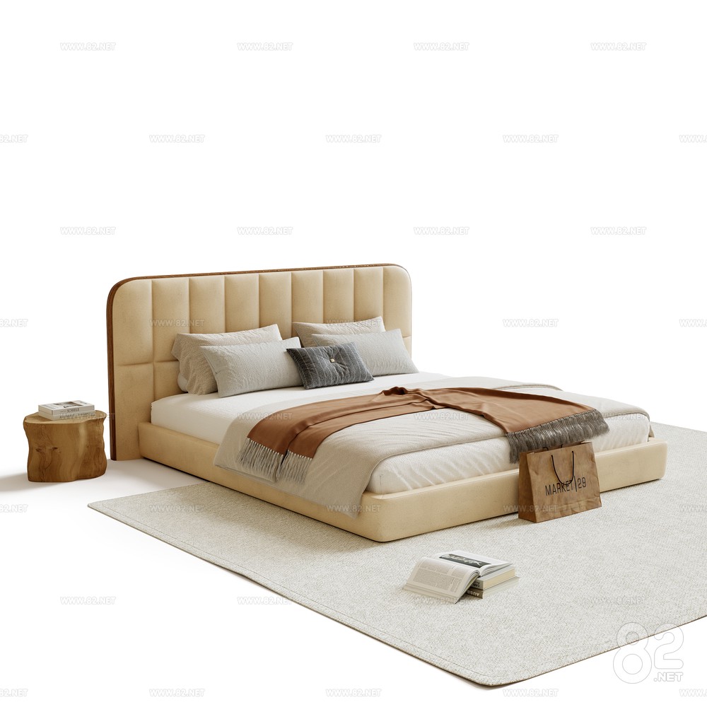 Double bed free | 3Ds Max(.max) - 82Models
