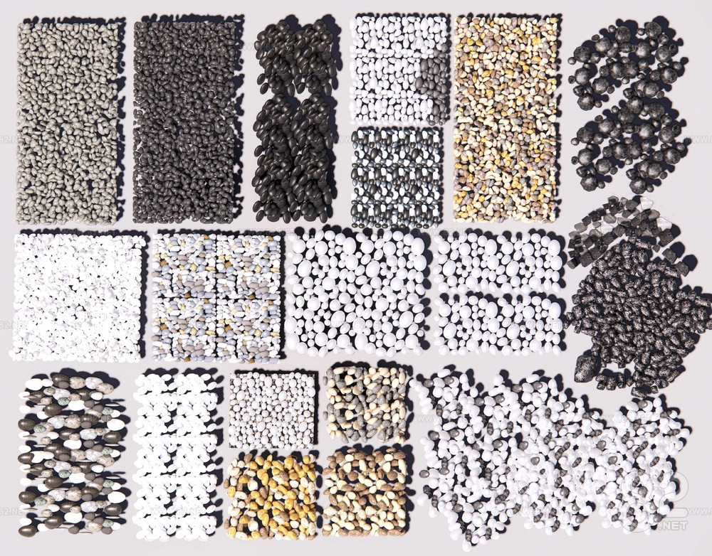 Gravel Pebbles Pebbles | SketchUp(.skp) - 82Models