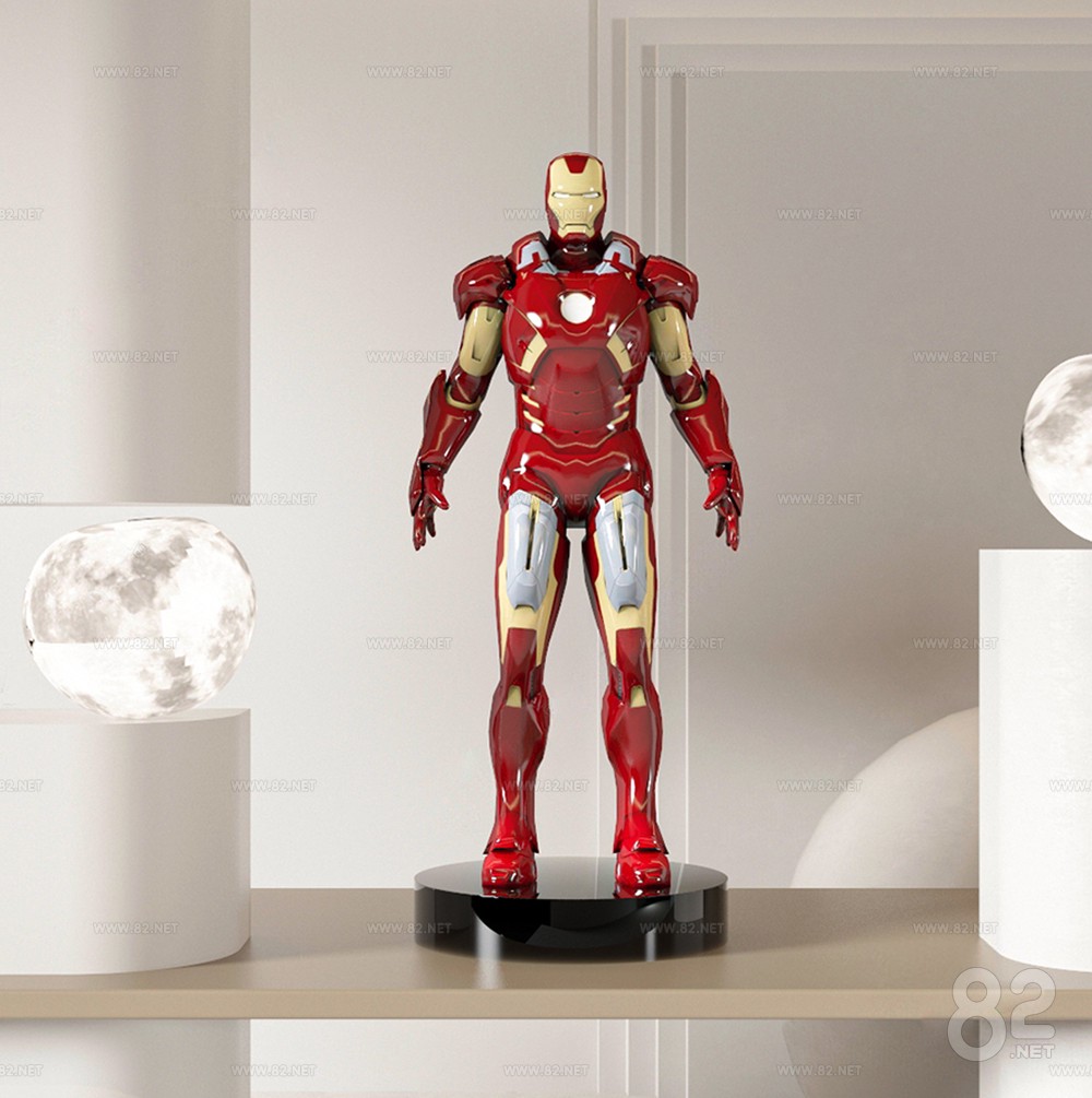 Modern Iron Man Sculpture Ornaments | SketchUp(.skp) - 82Models