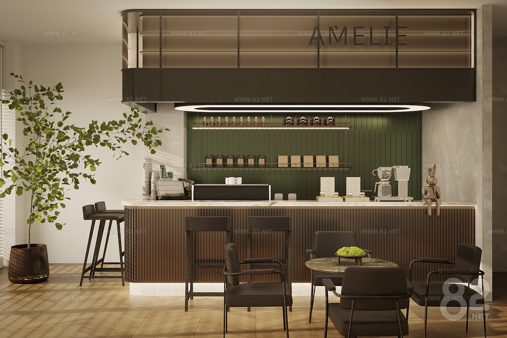 Cafe Cafe 3D Model | 3Ds Max(.max) - 82Models