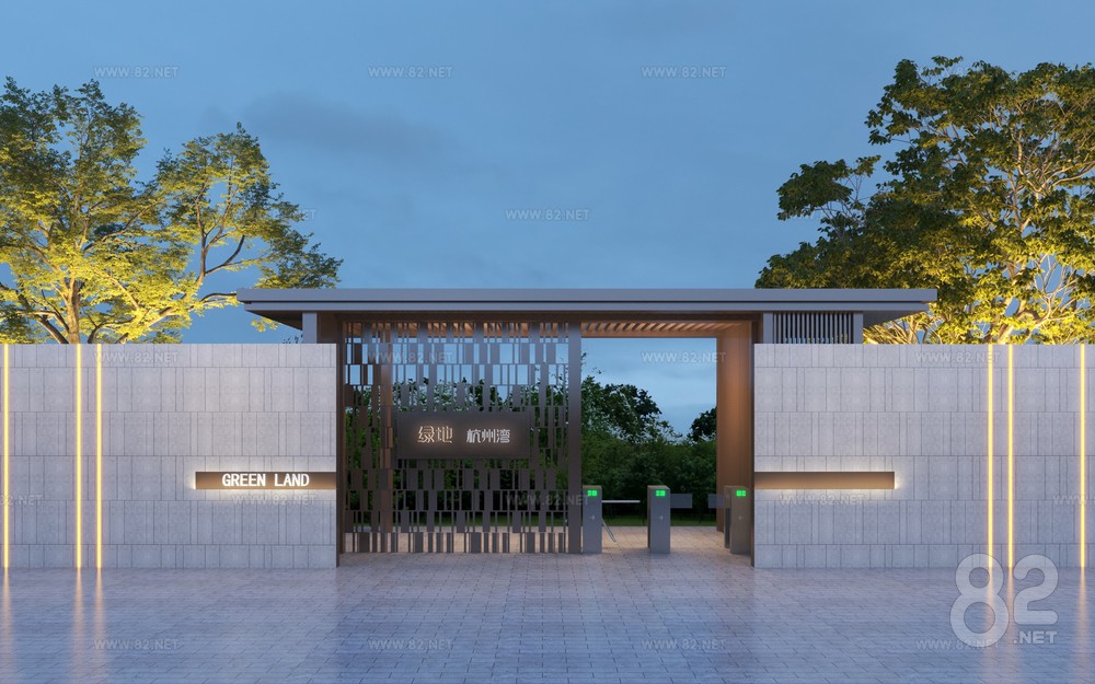 Gate Gate Community Gate | 3Ds Max(.max) - 82Models