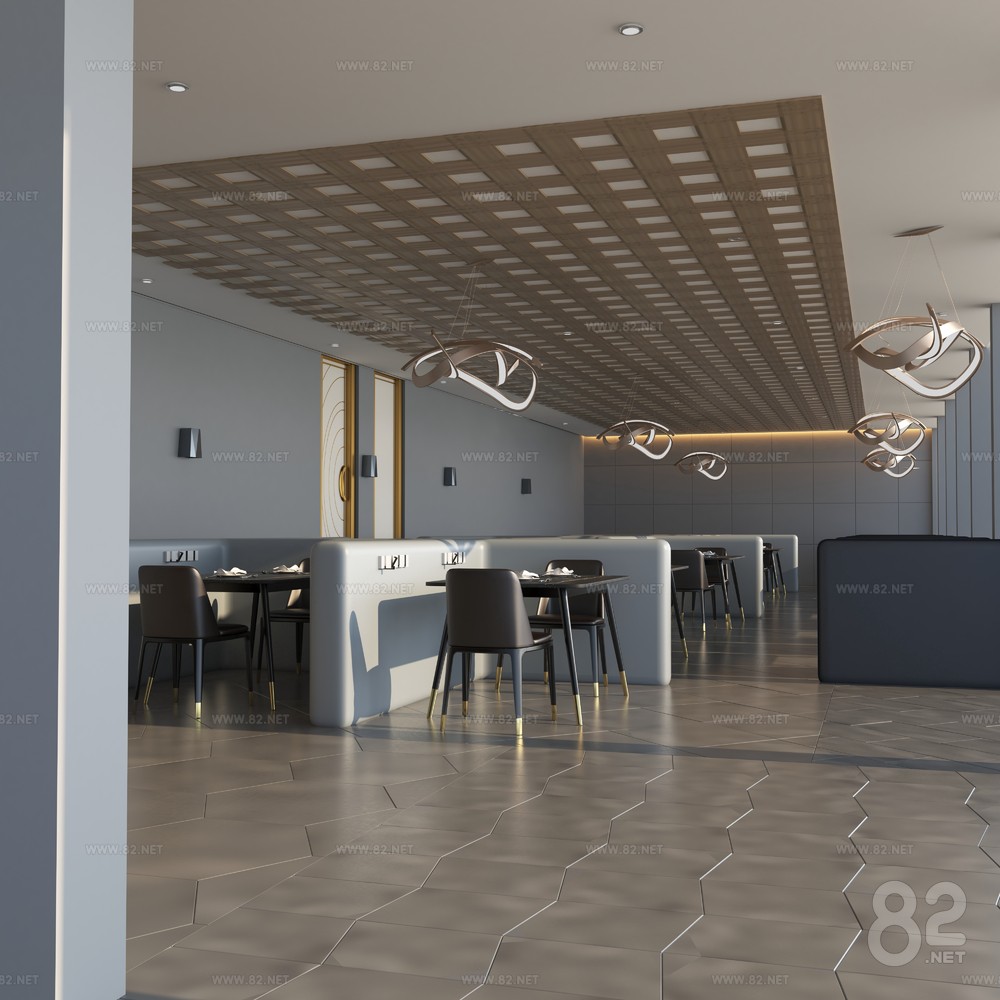 Western Restaurant Free | 3Ds Max(.max) - 82Models