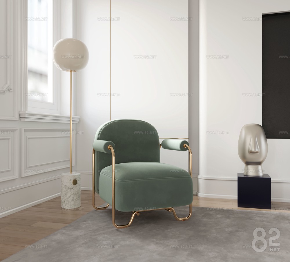 Single sofa free | 3Ds Max(.max) - 82Models