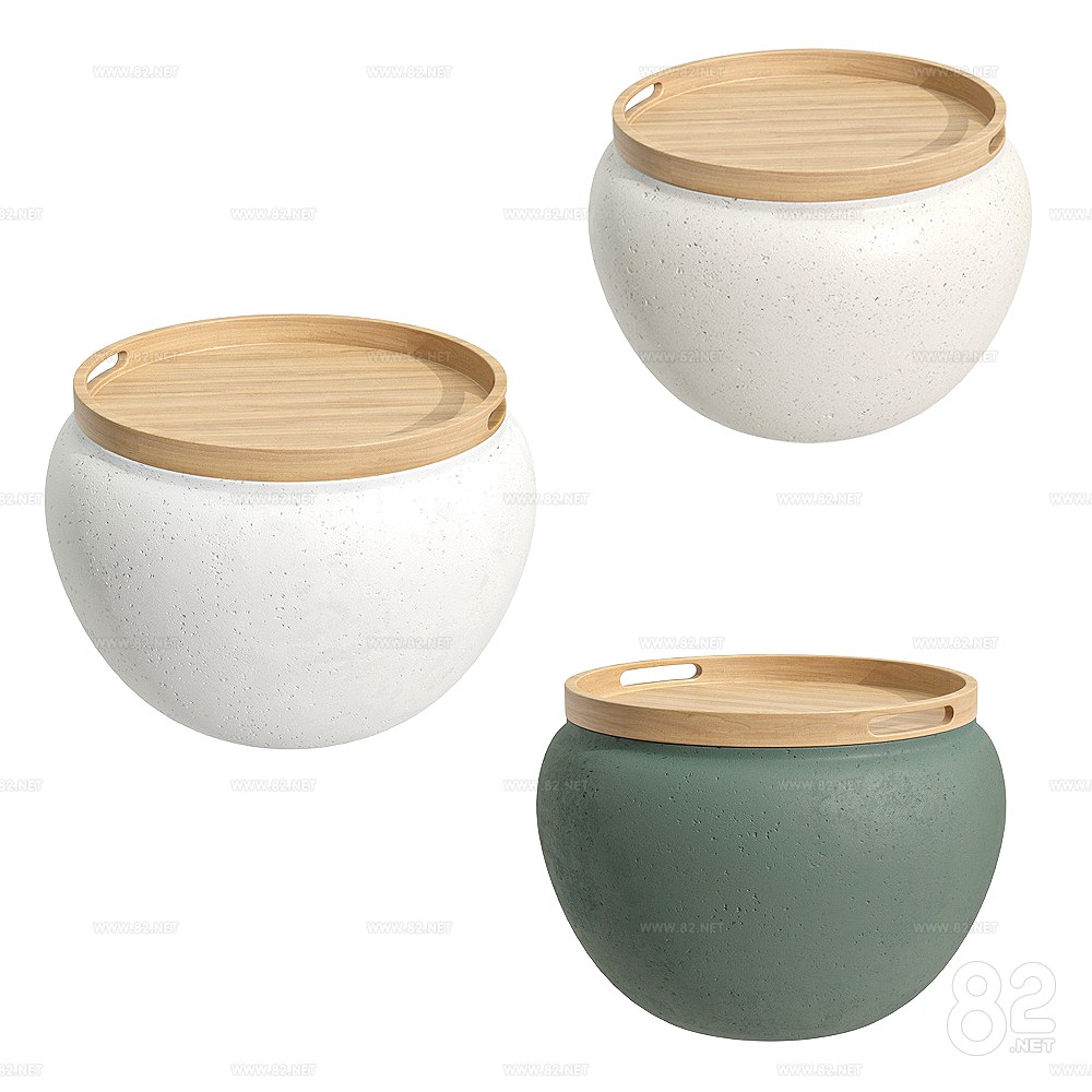 Ceramic round several | 3Ds Max(.max) - 82Models