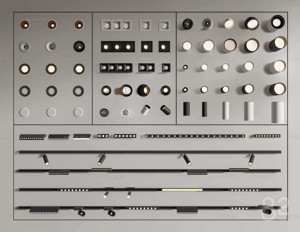 Downlight Magnetic Light Track Light Sketchup Model | SketchUp(.skp ...