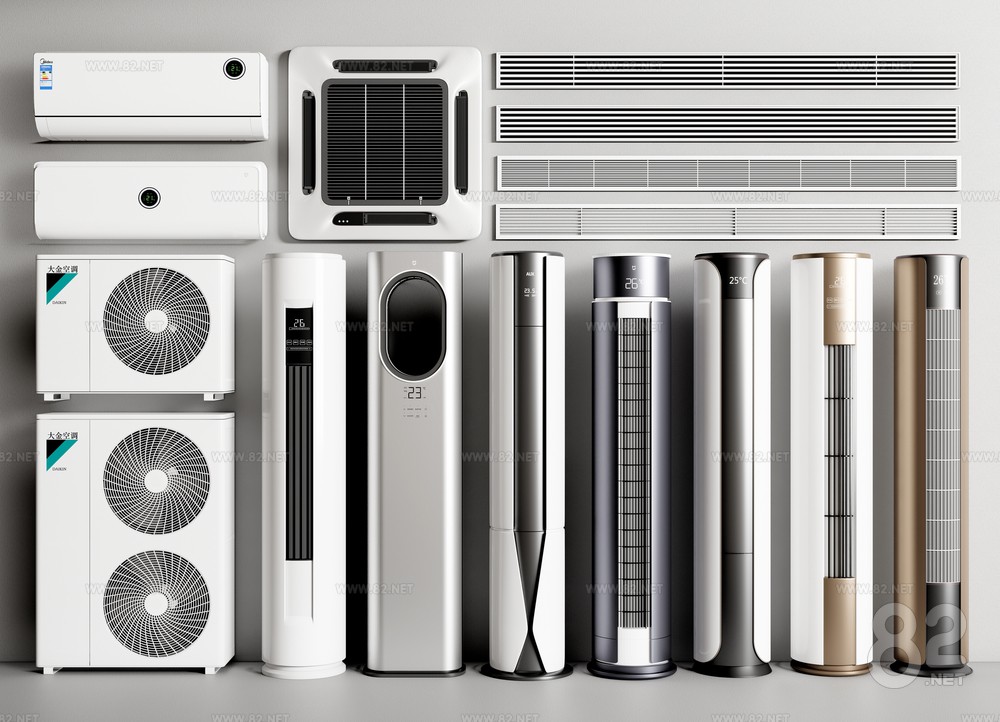 Vertical air conditioner hang-up air conditioner external unit | 3Ds ...