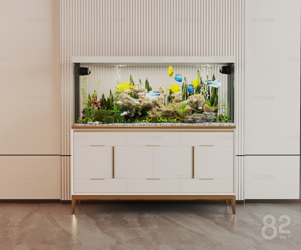 Fish tank aquarium | 3Ds Max(.max) - 82Models
