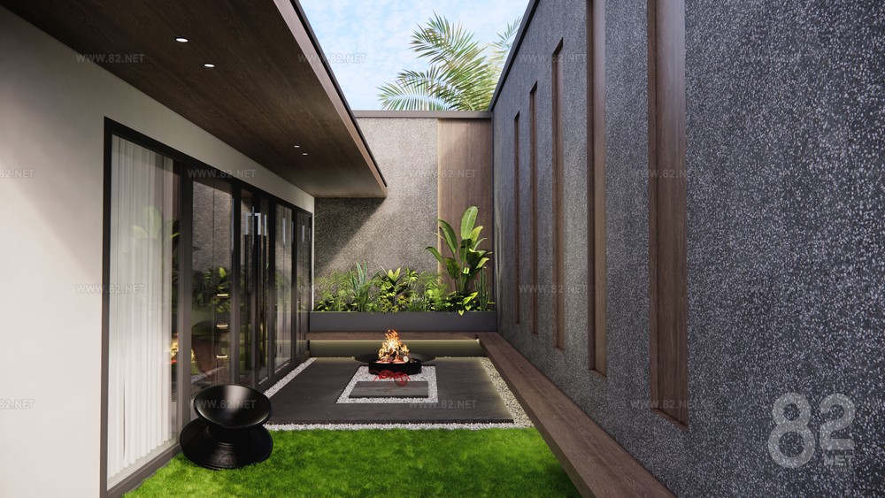 Courtyard View Patio | SketchUp(.skp) - 82Models
