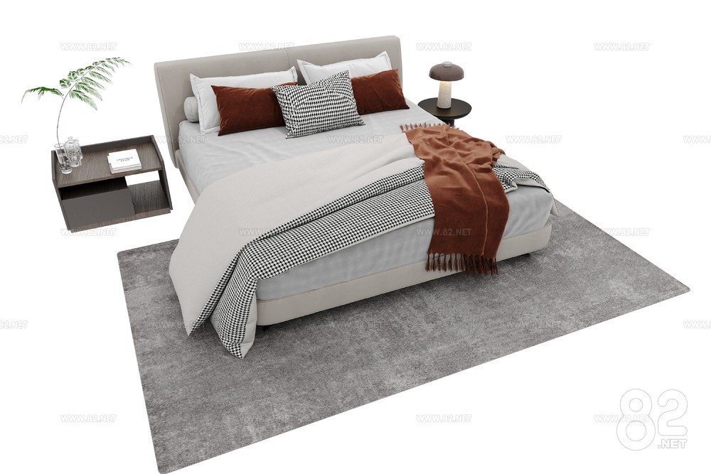 Double bed free | 3Ds Max(.max) - 82Models