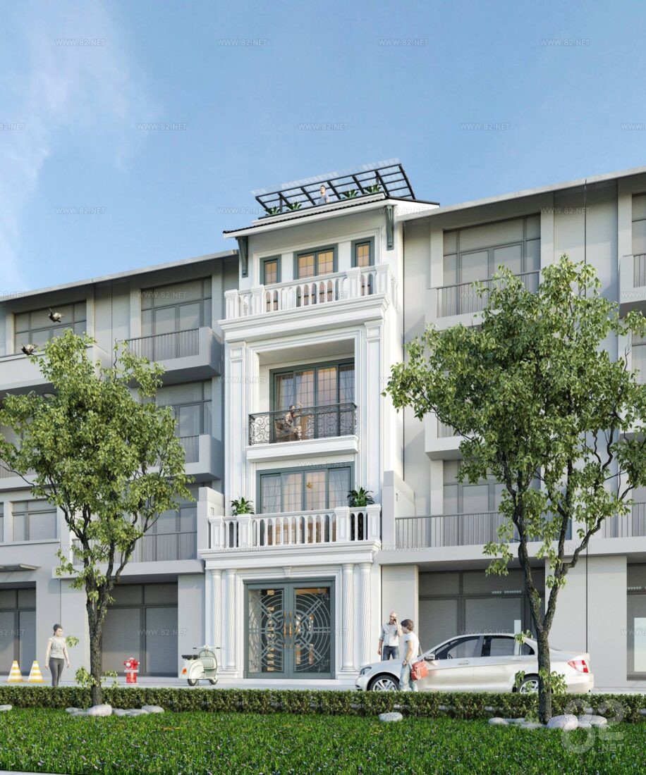 Creative multi-storey apartment building appearance 3D Model | 3Ds Max ...