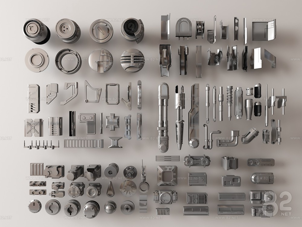 Parts and equipment Sketchup Model | SketchUp(.skp) - 82Models