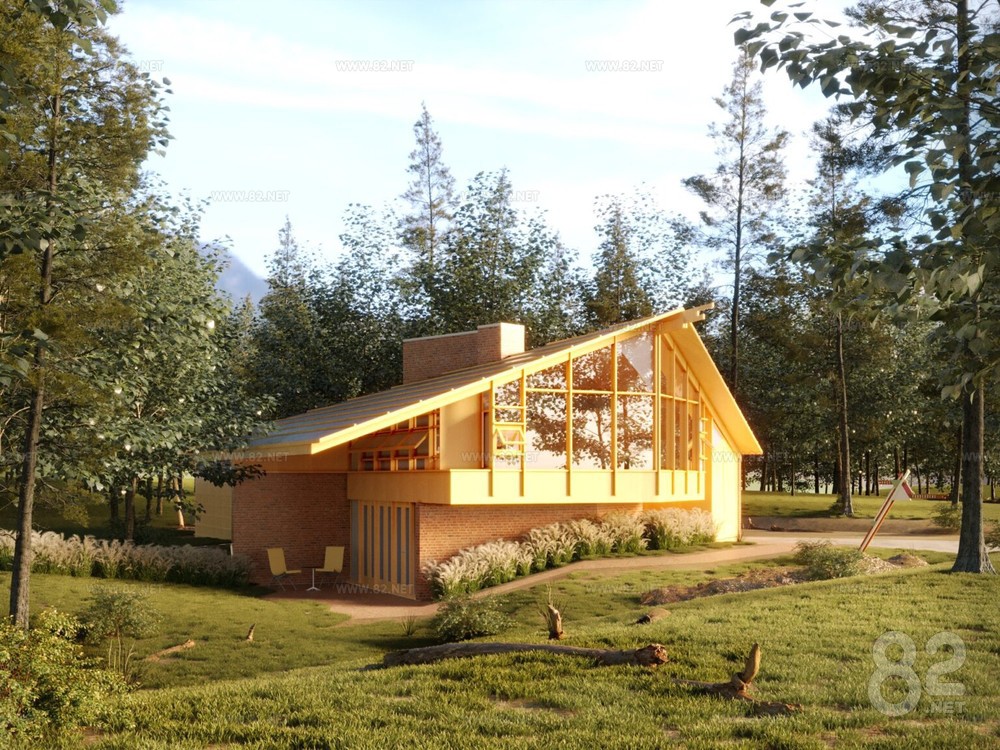 Simple Creative Holiday Cottage | 3Ds Max(.max) - 82Models