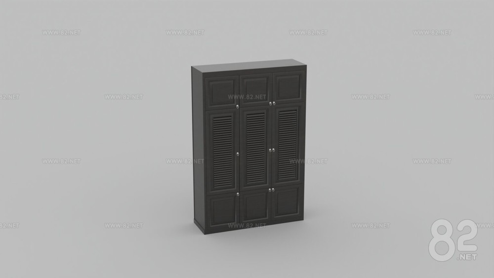 Simple solid wood wardrobe | 3Ds Max(.max) - 82Models