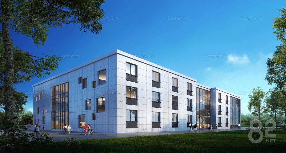 modern sales office building appearance psd | 3Ds Max(.max) - 82Models