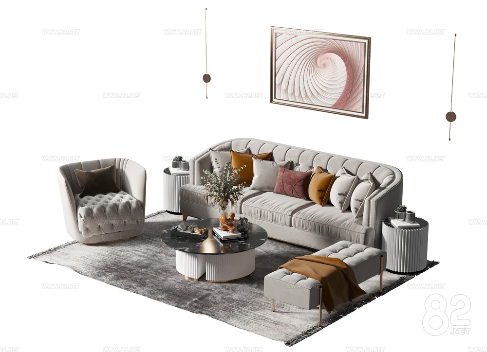Sectional Sofa | 3Ds Max(.max) - 82Models