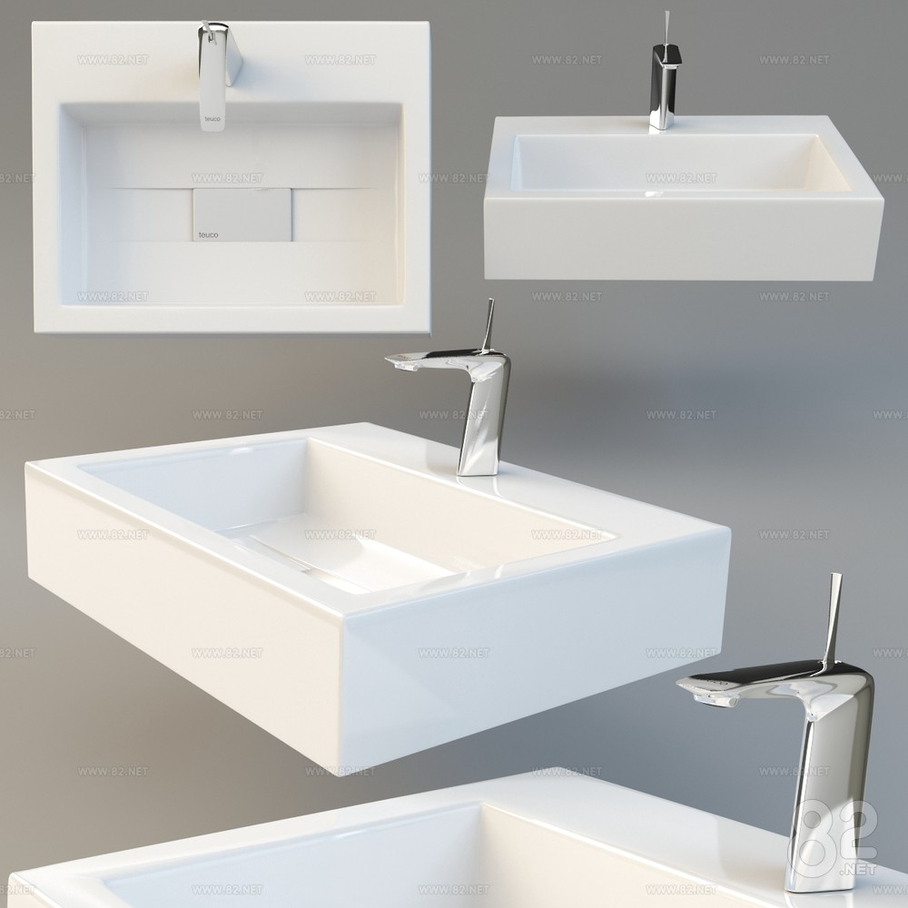 Simple creative ceramic wash basin | 3Ds Max(.max) - 82Models