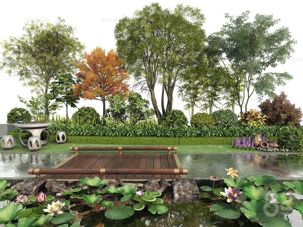 Lotus Pond Sick | 3Ds Max(.max) - 82Models