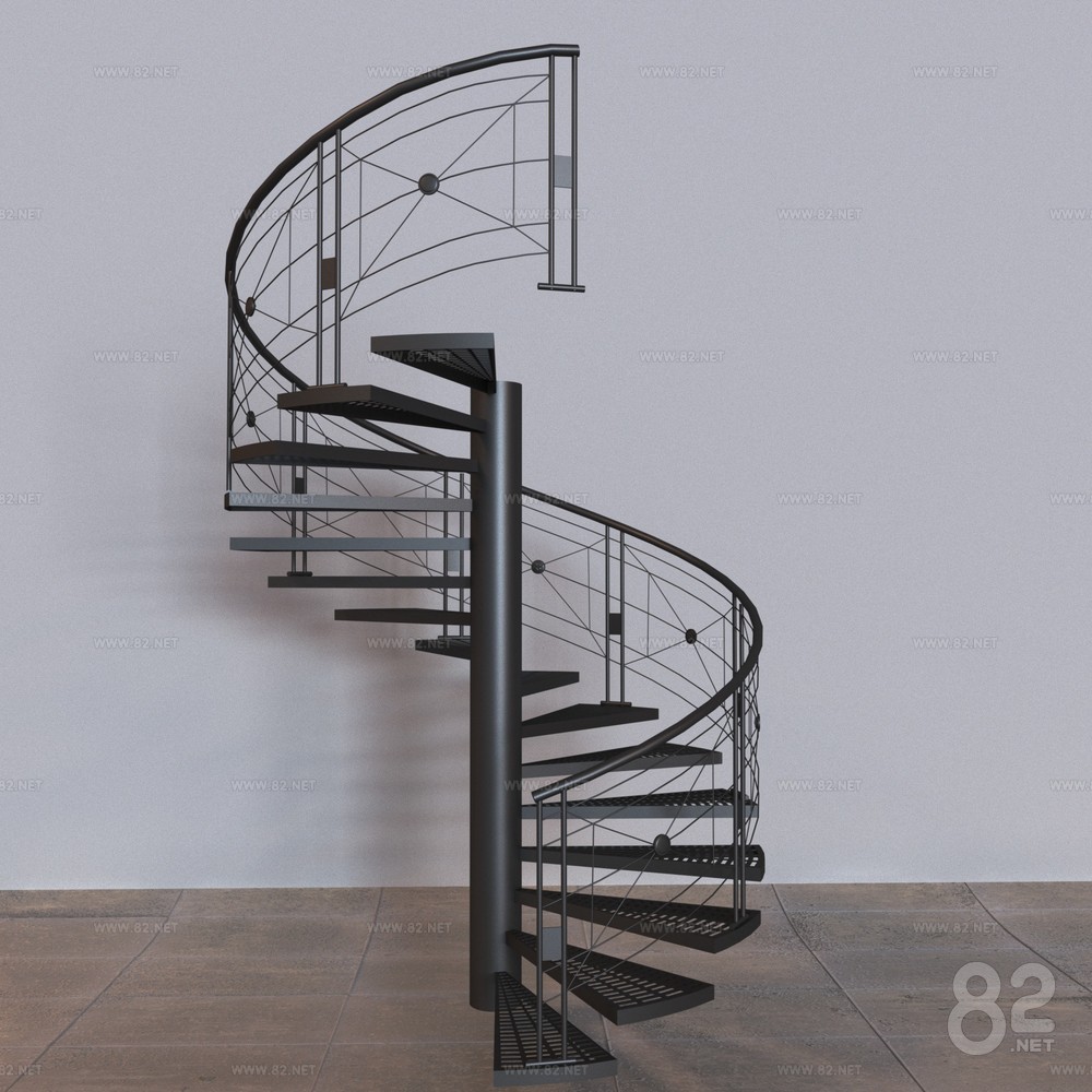 Affordable Luxury Style Arc Stairs | 3Ds Max(.max) - 82Models